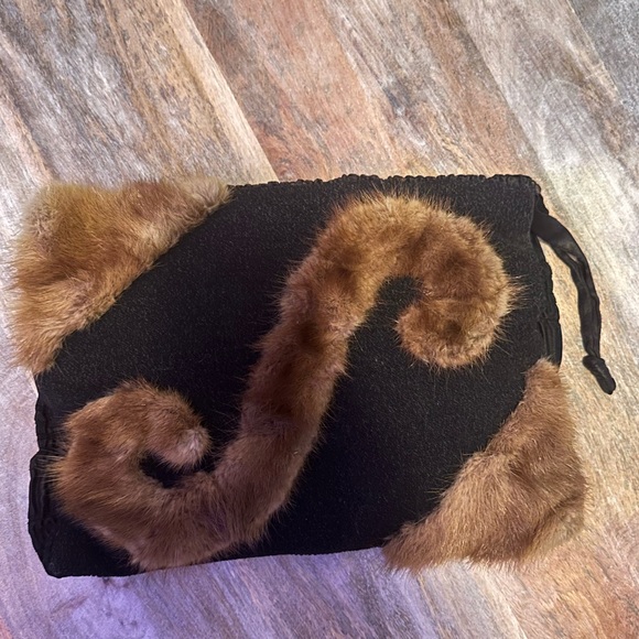 Vintage | Bags | Vintage 94s Genuine Mink Fur Muff Muffler Hand Warmer ...